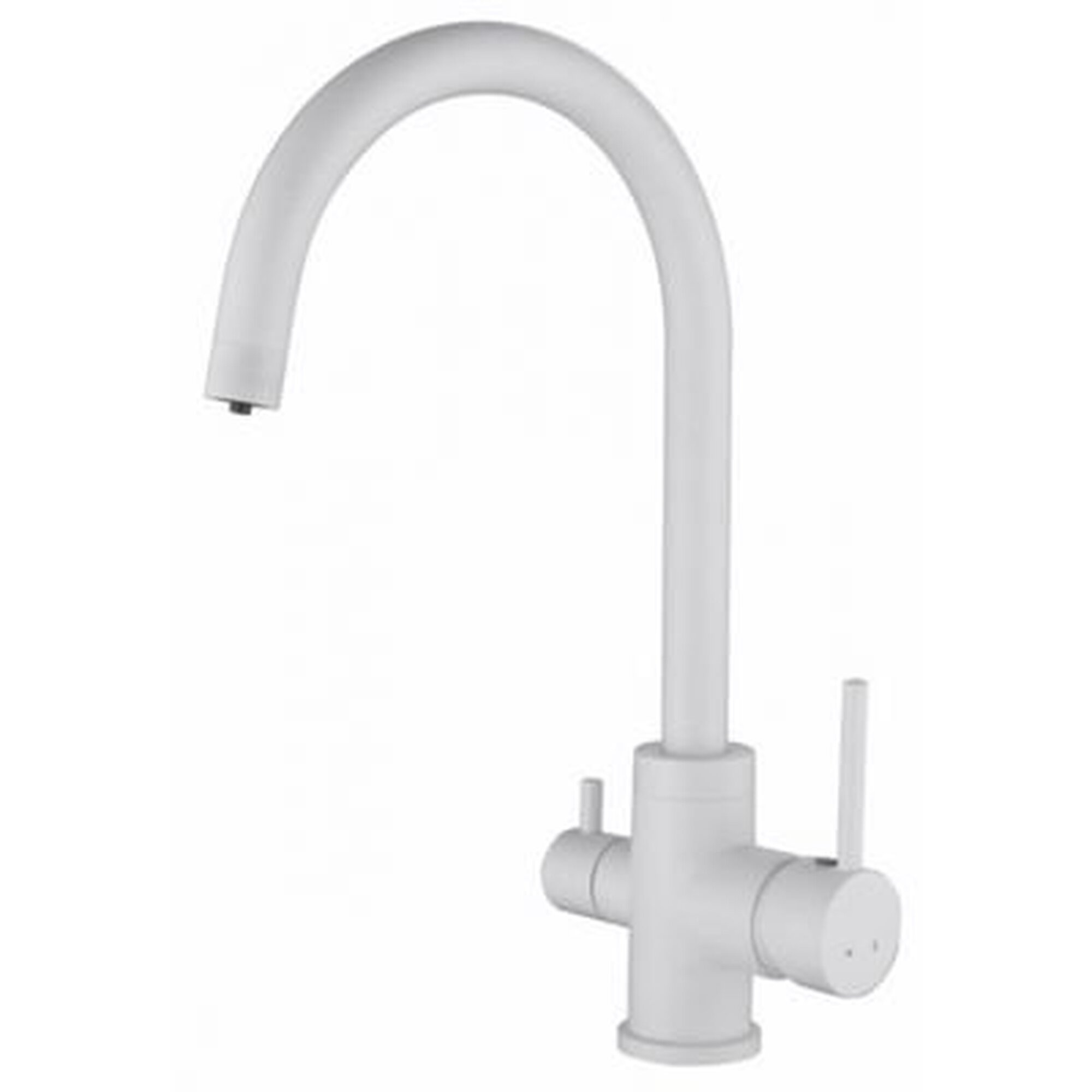 Смеситель Kaiser (Кайзер) Merkur для кухни под фильтр Белый (26744-4)