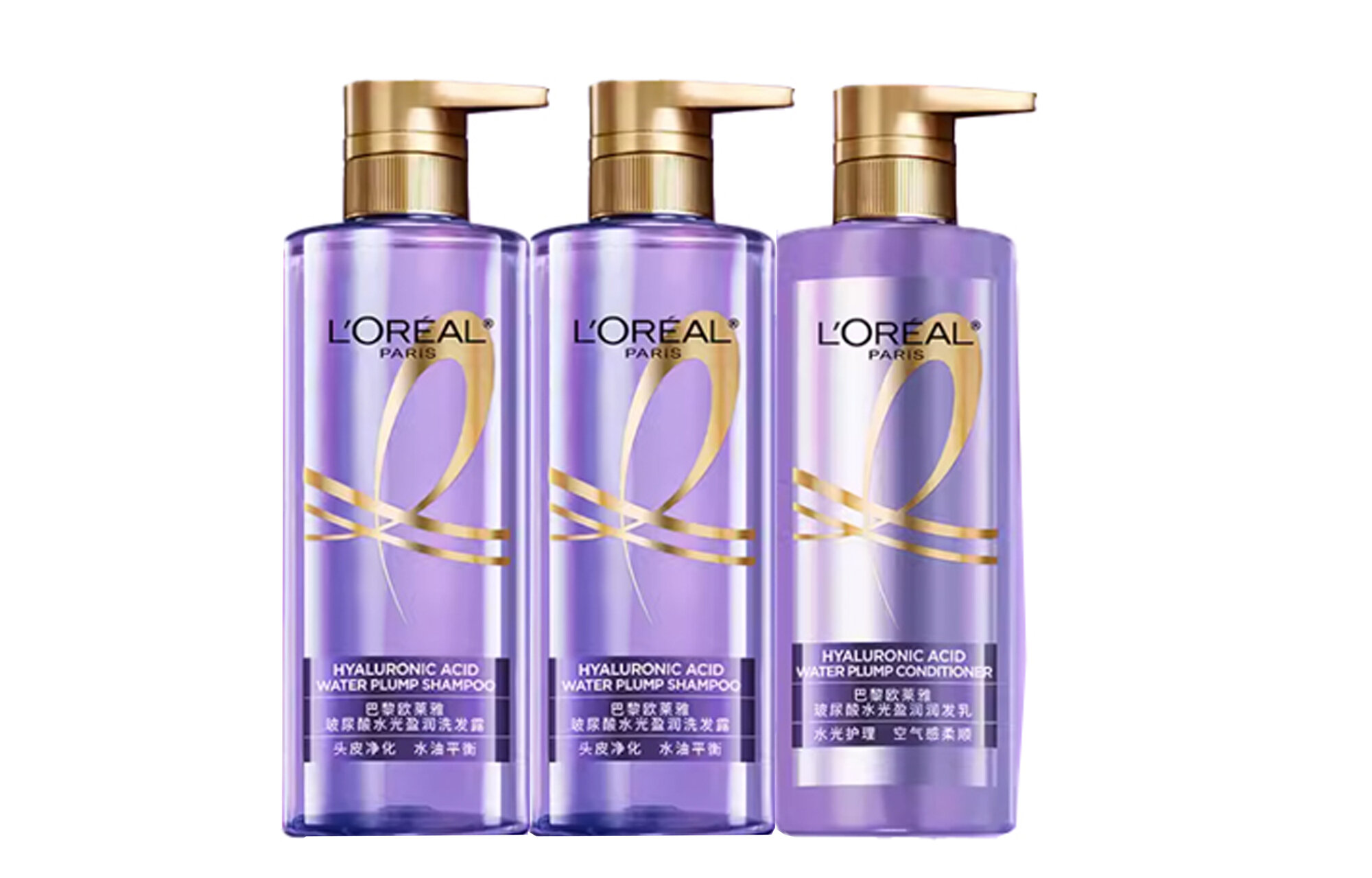 Набор шампунь и кондиционер унисекс L'OREAL Hyaluronic Acid Water Plump