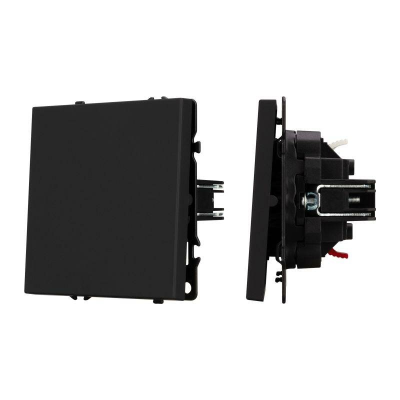 Выключатель непроходной 1-кл. SWT-NOBE-MK01-SFPL-BK 10А 230В механизм Arlight 054243