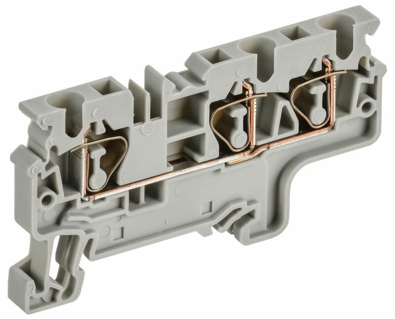Клемма пружинная CX4-3 4кв. мм трехконтактная сер. ARMAFIX IEK AF-CT40-00-3-K03-004