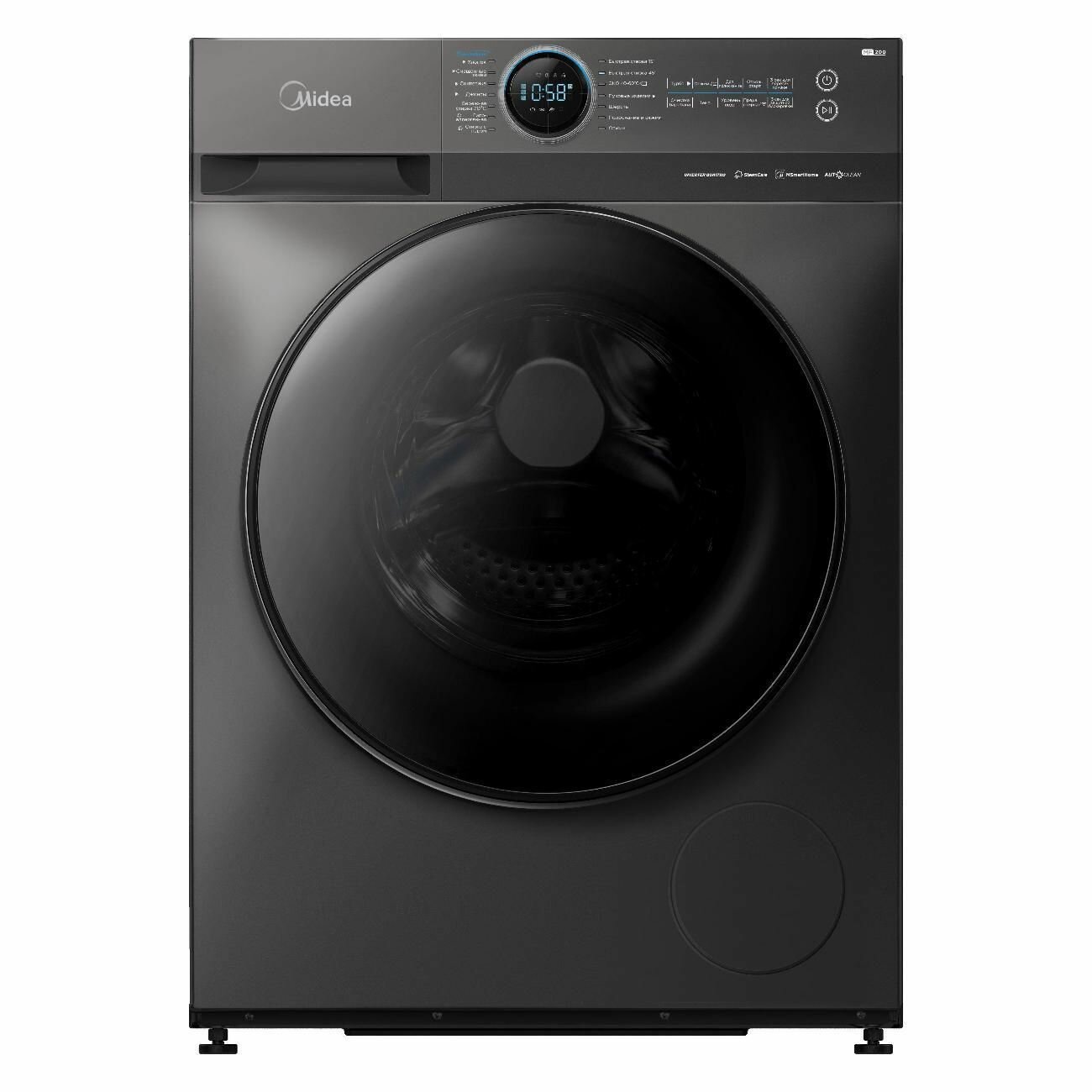 Стиральная машина узкая Midea MF200W80WBS/S-RU