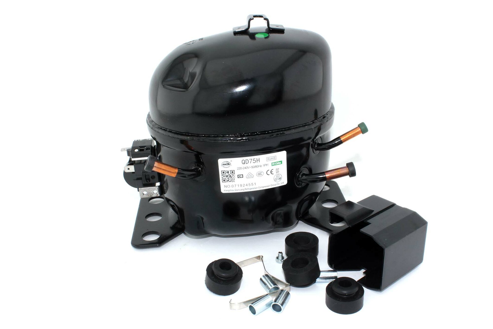 Компрессор Wansheng QD75H R134a 180Вт (в инд. уп.) аналог GVM66