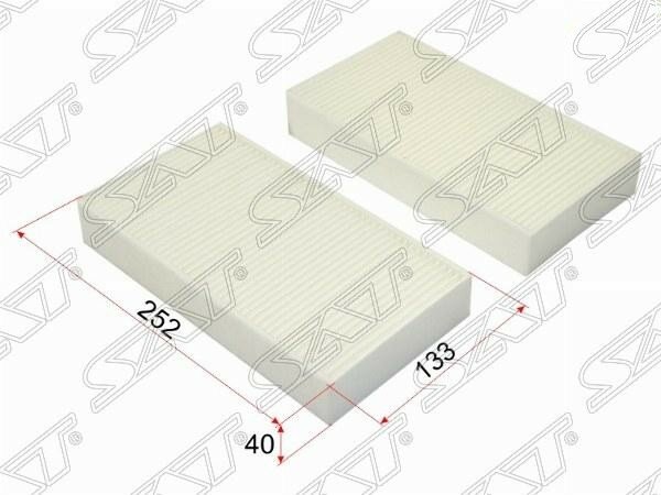 Фильтр салонный SAT ST-A1648300218 Mercedes-Benz M-Class 05-11, GL-Class 06-12