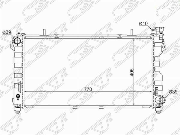 Радиатор SAT SG-CR0002-01-2.4 Chrysler Town&Country 00-07 / Voyager 00-07