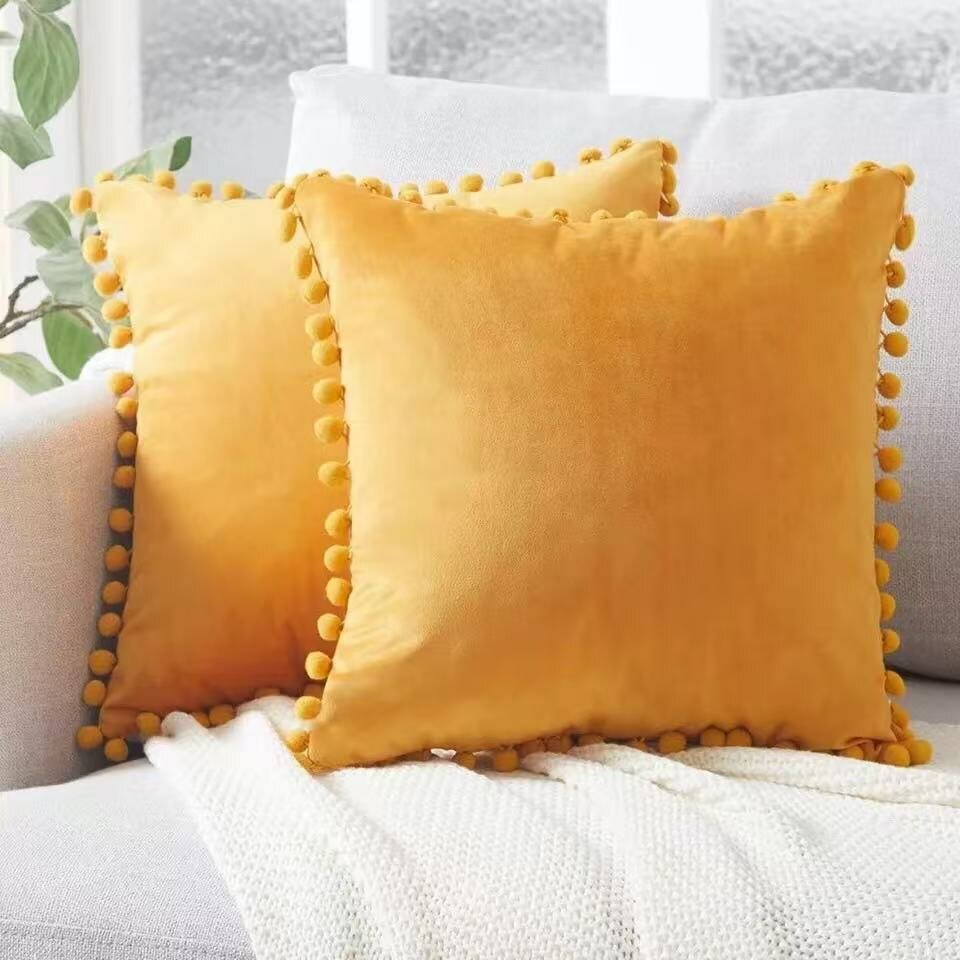 LOISHOM Бархатные чехлы для подушек 30x50см, 1 piece 30x50cm, оранжевый