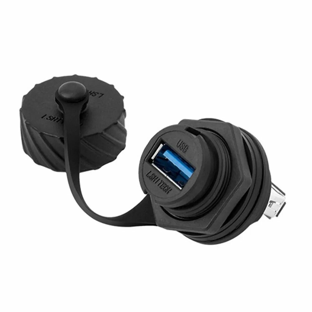 USB 2.0 3.0 Женская розетка Адаптер для крепления на панели Прямой водонепроницаемый разъем