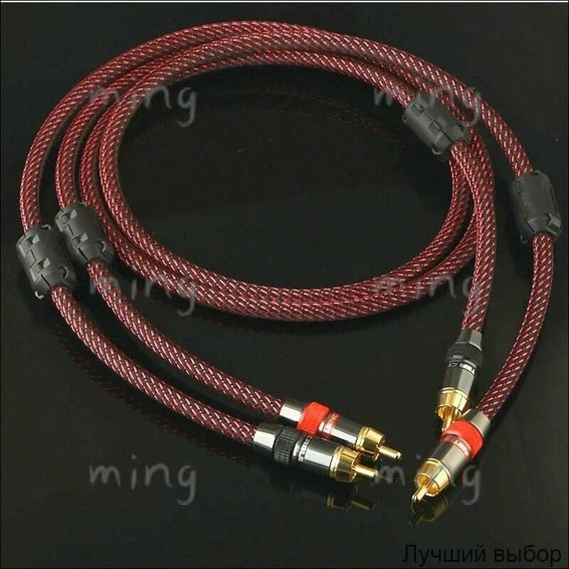 Monster Аудиокабель RCA/RCA, 1 м, красный