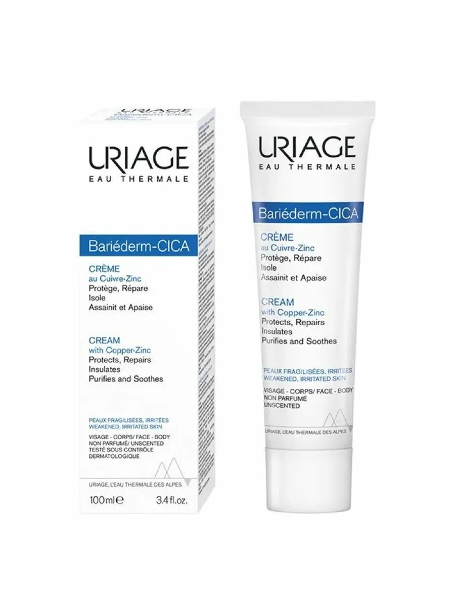 Урьяж Цика-крем барьедерм Восстанавливающий Bariederm Cica-Creme Reparatrice 100 мл