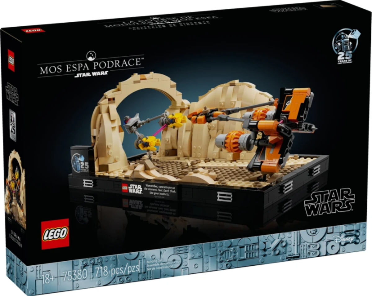 Конструктор LEGO Star Wars 75380 Диорама: Гонка на подах на Мос-Эспа, 718 дет.