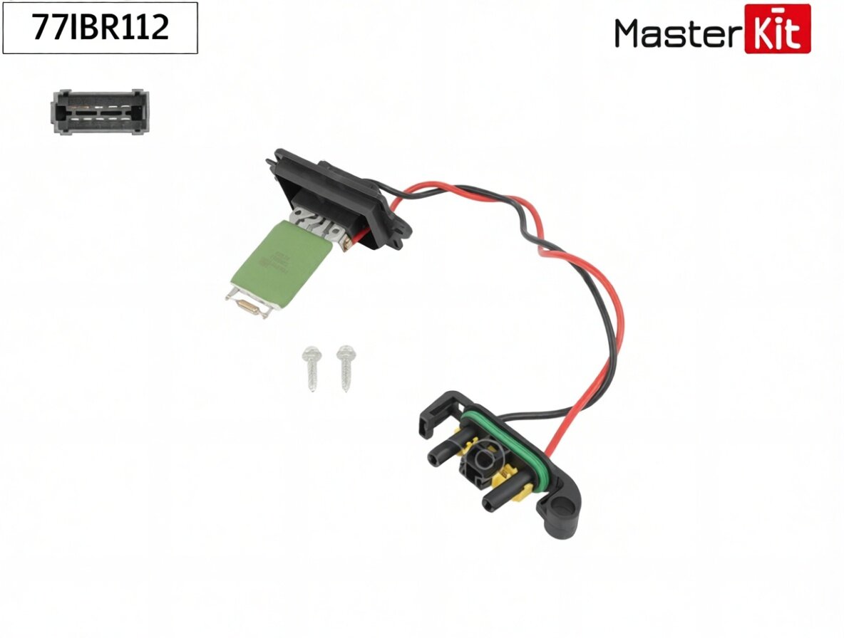 Резистор вентилятора Renault MEGANE II (LM0/1_) 2003 - 77IBR112 MasterKit арт. 77IBR112