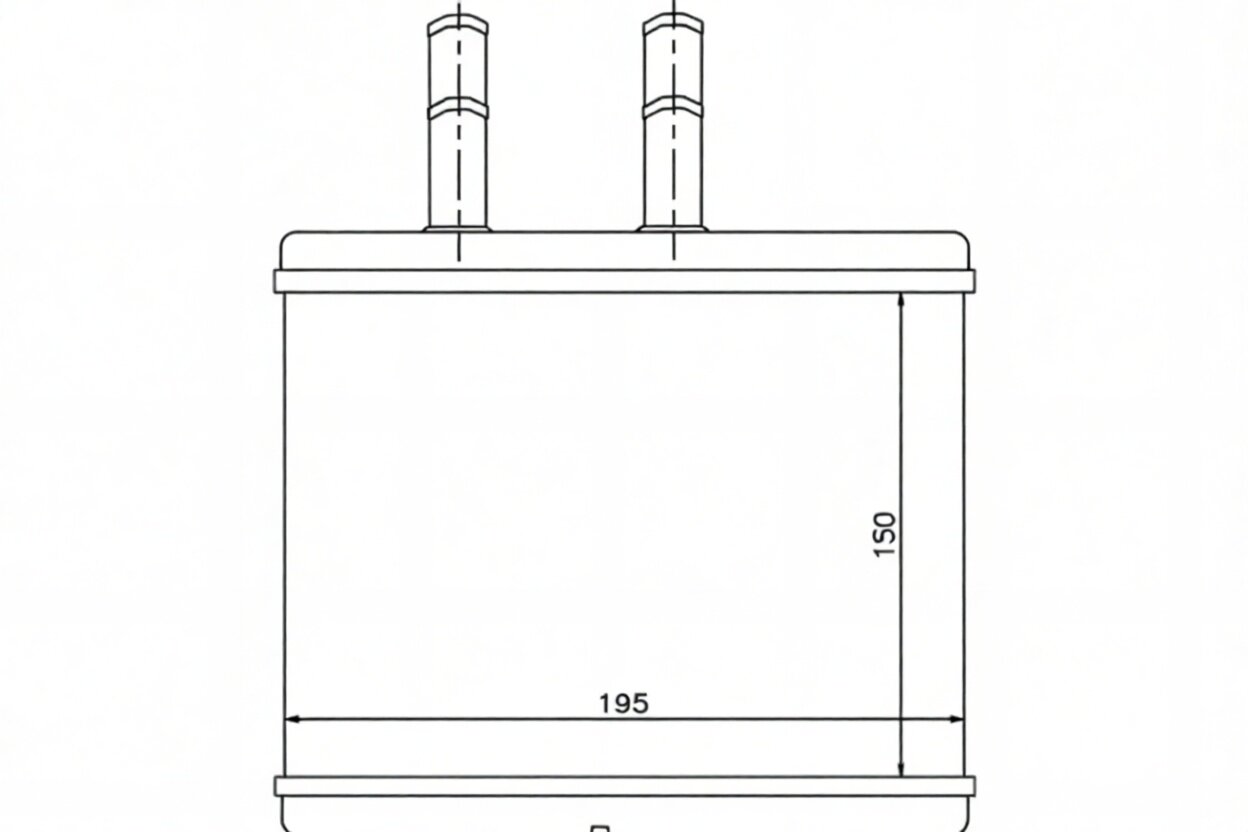 Радиатор печки 8205014SX Stellox арт. 8205014SX