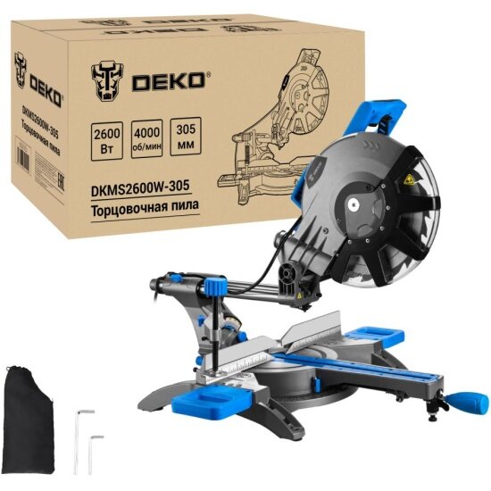 Пила торцовочная Deko DKMS2600W-305 Laser (083-1094)