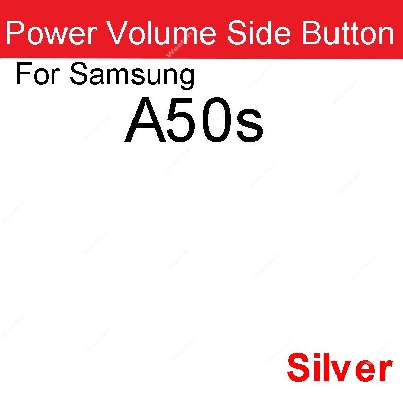 Боковые кнопки регулировки громкости для Samsung A10S A107F A20S A207F A30S A307F A50S A507F Вкл. Выкл. Power Up Down Volume Боковые клавиатуры Запчасти