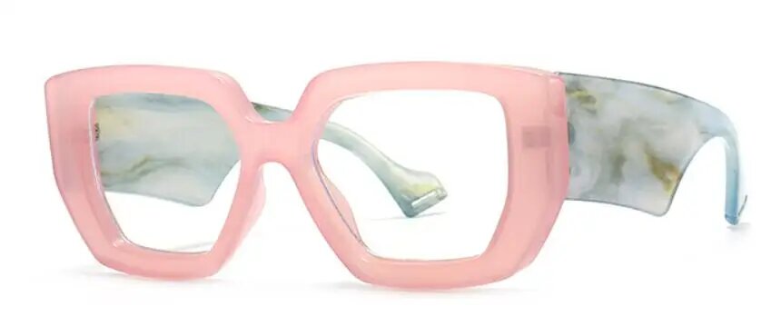 Очки для чтения розовые C3 pink clear +150