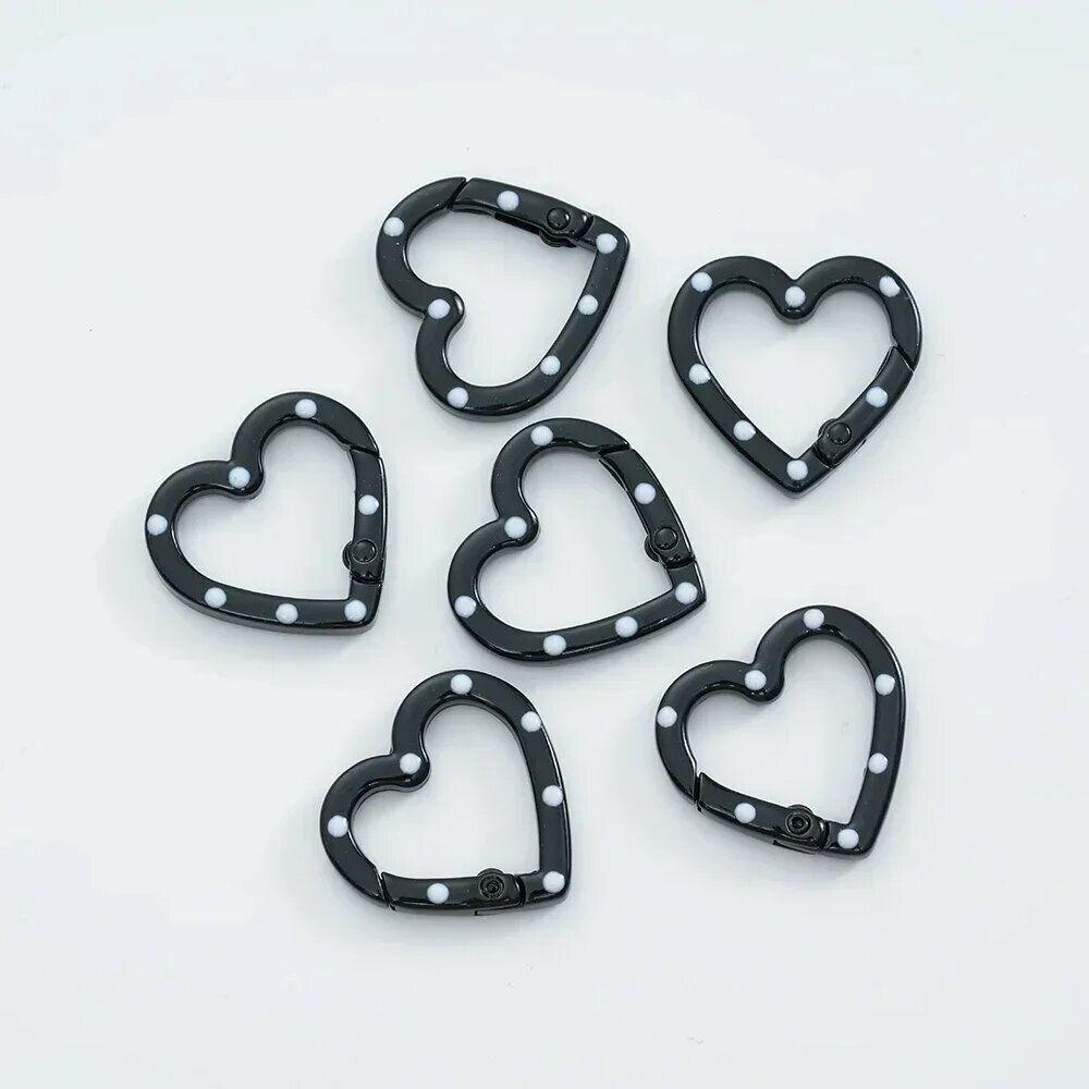 Металлические кольца в форме сердца для рукоделия 5pcs, 01