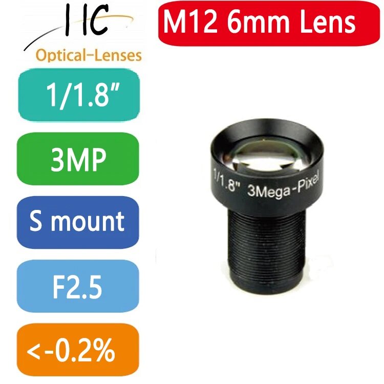 Объектив OPTICAL LENSES HC 3 мегапикселя 6 мм F2.5