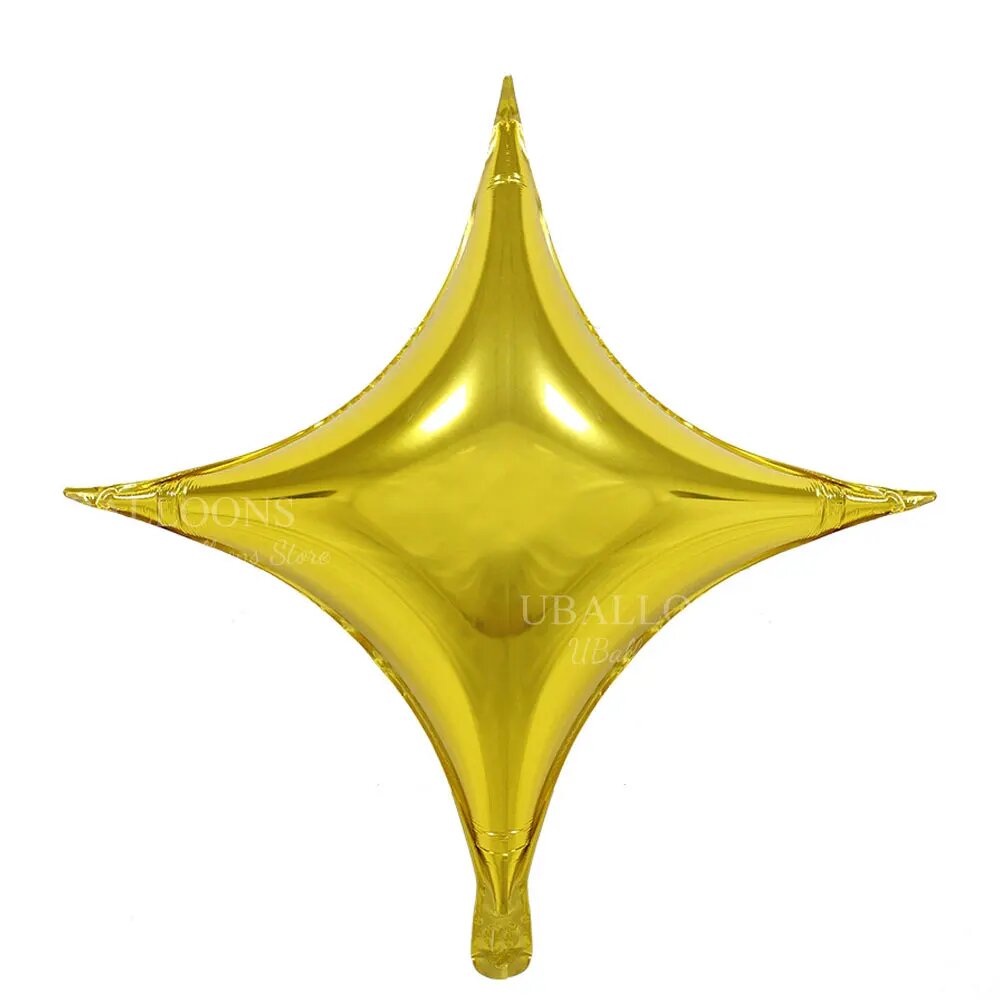 MicroPlush 26-дюймовые звездчатые фольгированные шары 10 цветов Желтый, Gold, 5pcs