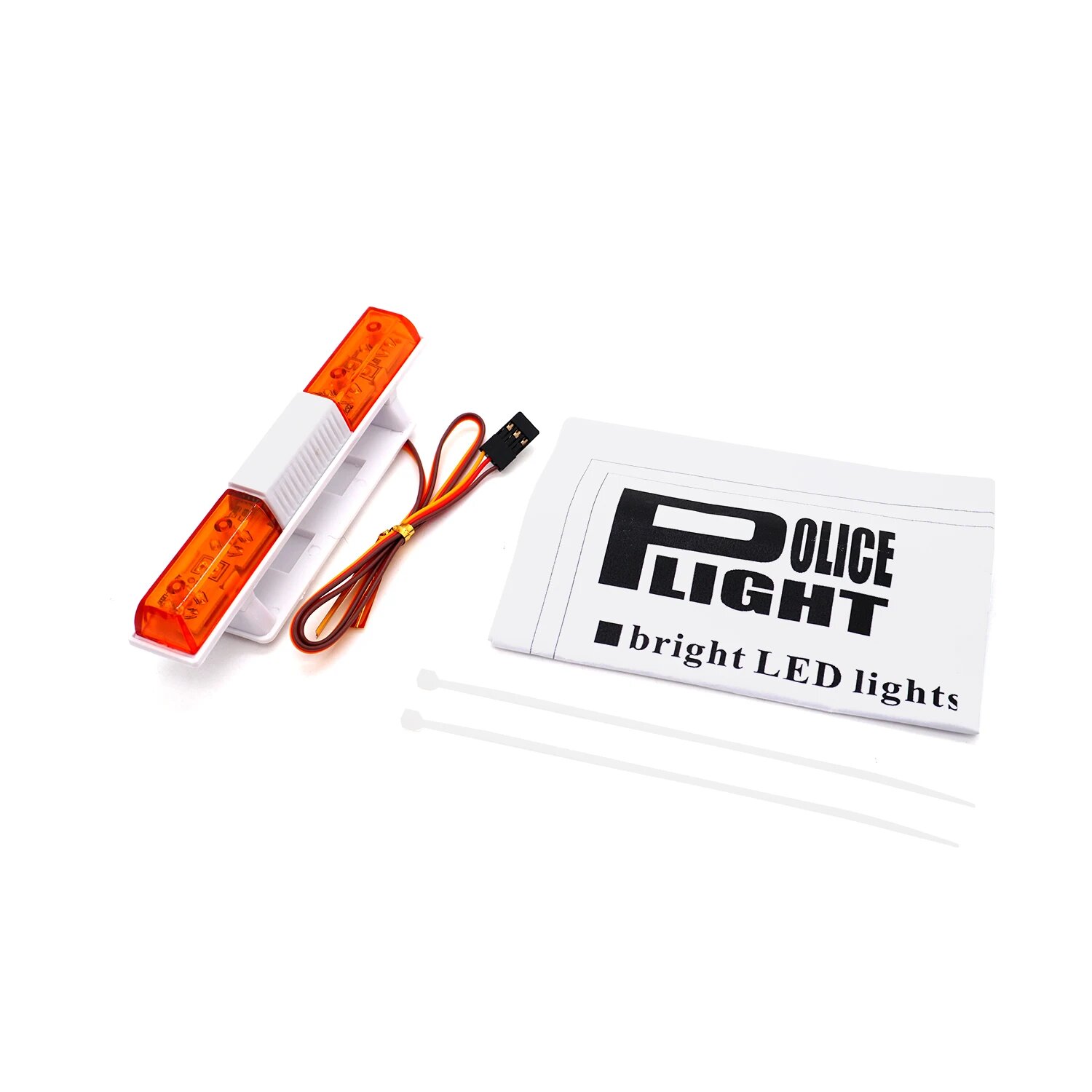 LED полицейская вспышка 1/8 1/10, желтая (Color: 502 Yellow)