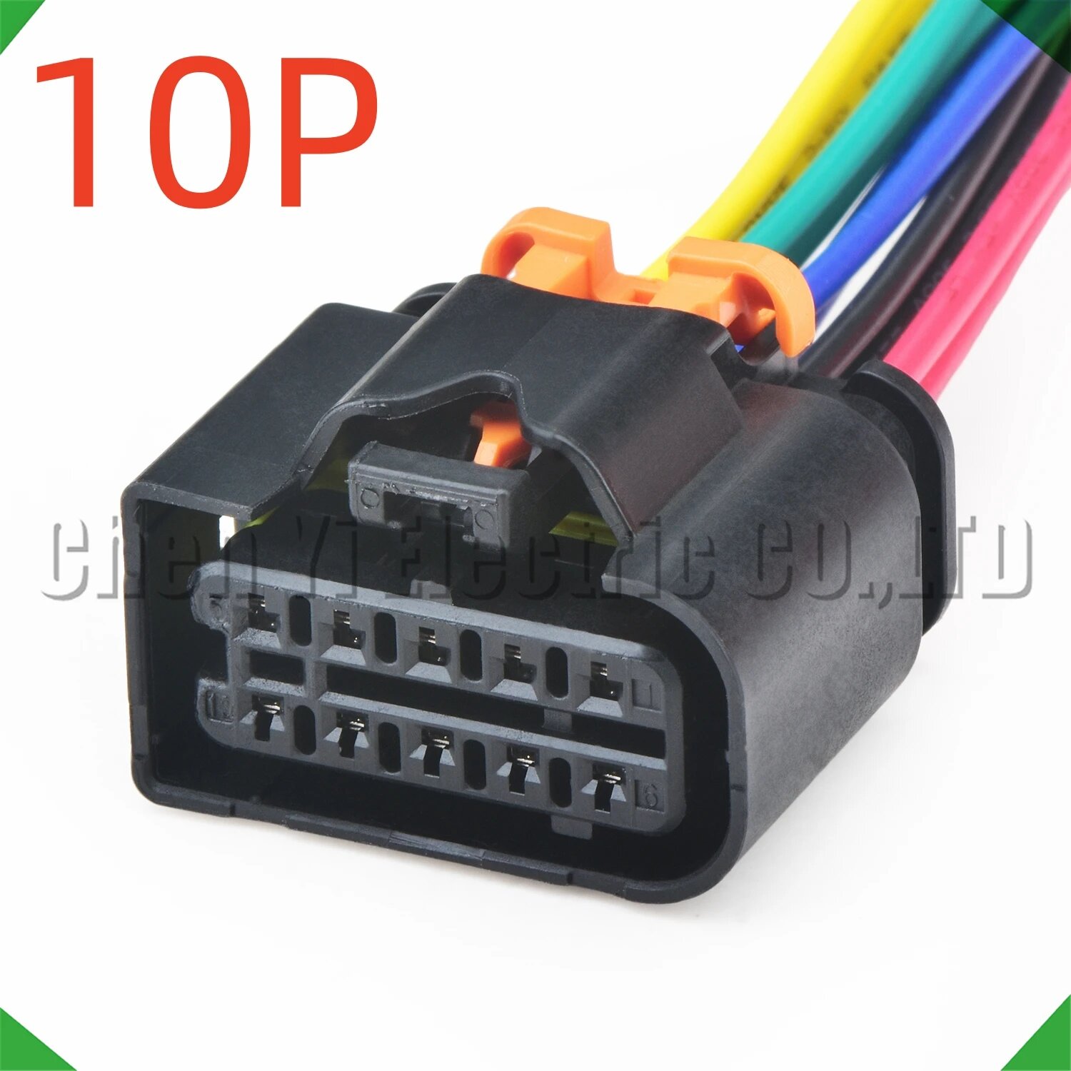 10-контактный автомобильный разъем Black Female 15CM