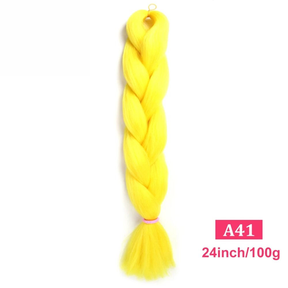 Синтетические косы Jumbo Kanekalon 24 дюйма для детей 1Pcs/Lot, A41