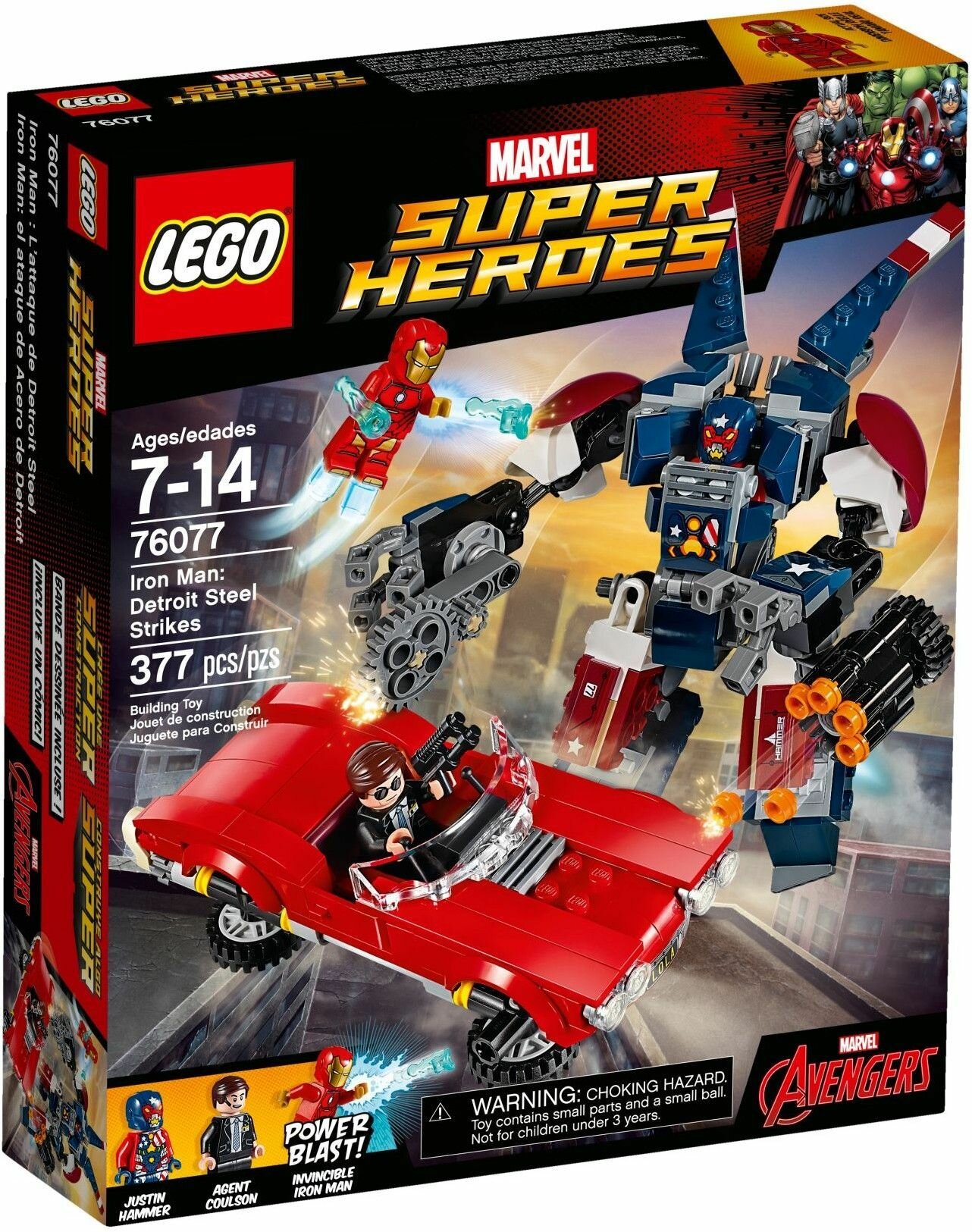 Конструктор LEGO Marvel Super Heroes 76077 Iron Man: Detroit Steel Strikes (Стальной Детройт наносит удар)