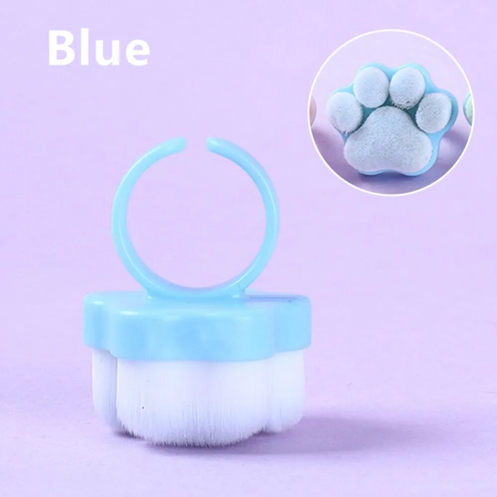 Щетка для ногтей Blue, кошачья лапка