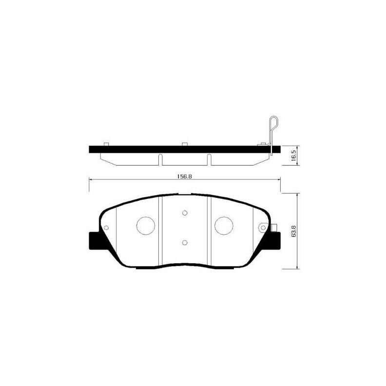 Колодки тормозные HYUNDAI SANTA FE 06- перед.