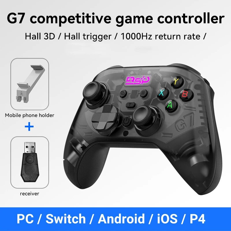 Беспроводной геймпад G7 для Switch/Android/iOS/P4/PC G7-2.4G -Black