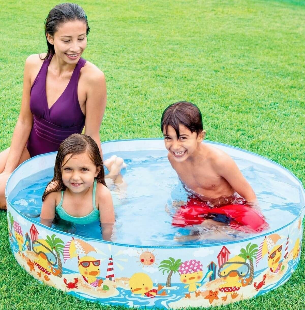 Intex 58477NP Бассейн водораспорный "Утенок" 122х25см 281л
