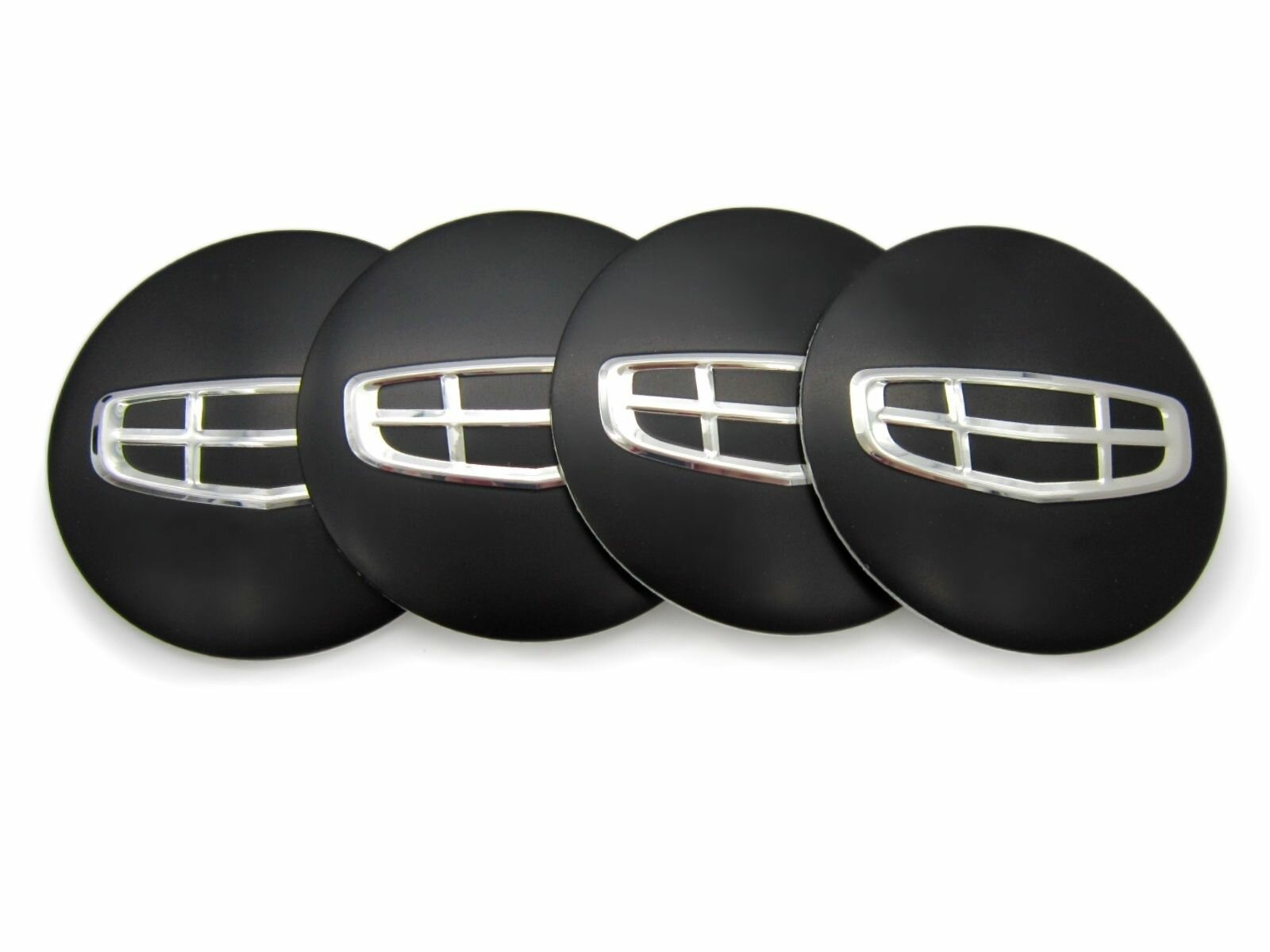 Наклейки на колесные диски Geely black LOGO D-65 mm