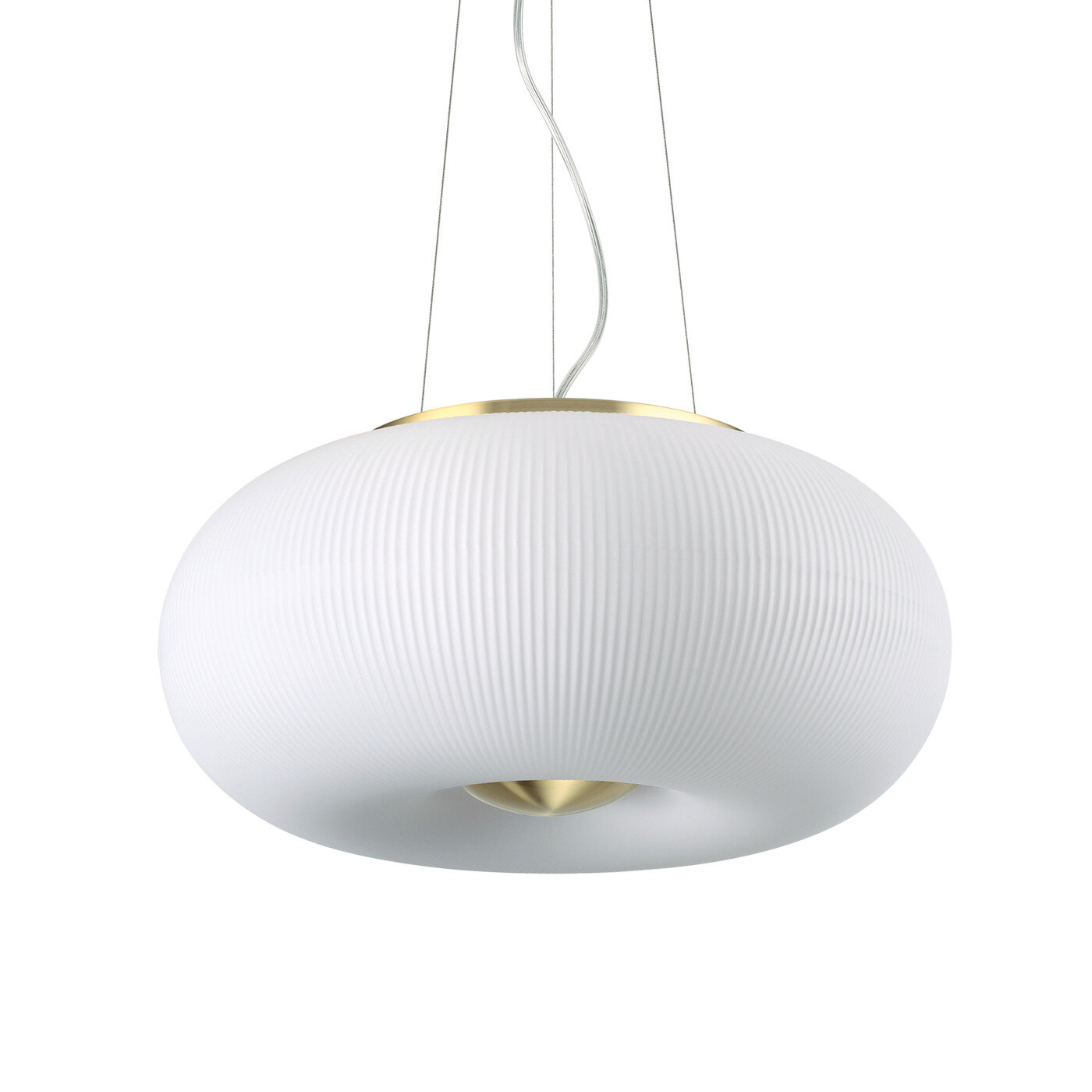Люстра подвесная ideal lux Arizona SP3 D40 макс.3х15Вт IP20 GX53 230В Белый/Латунь Стекло/Металл Не диммируемая Лампы в комплекте 214474.