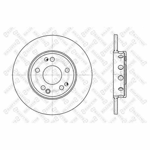 Тормозной диск передний Stellox 60203309sx для Mercedes COUPE C124 C124, E-CLASS S124, W124, KOMBI TMODEL S124 S124,