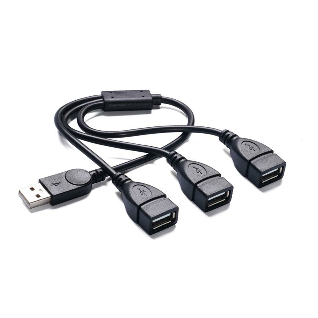 USB 2.0-хаб-удлинитель (мужской–три женских разъёма)