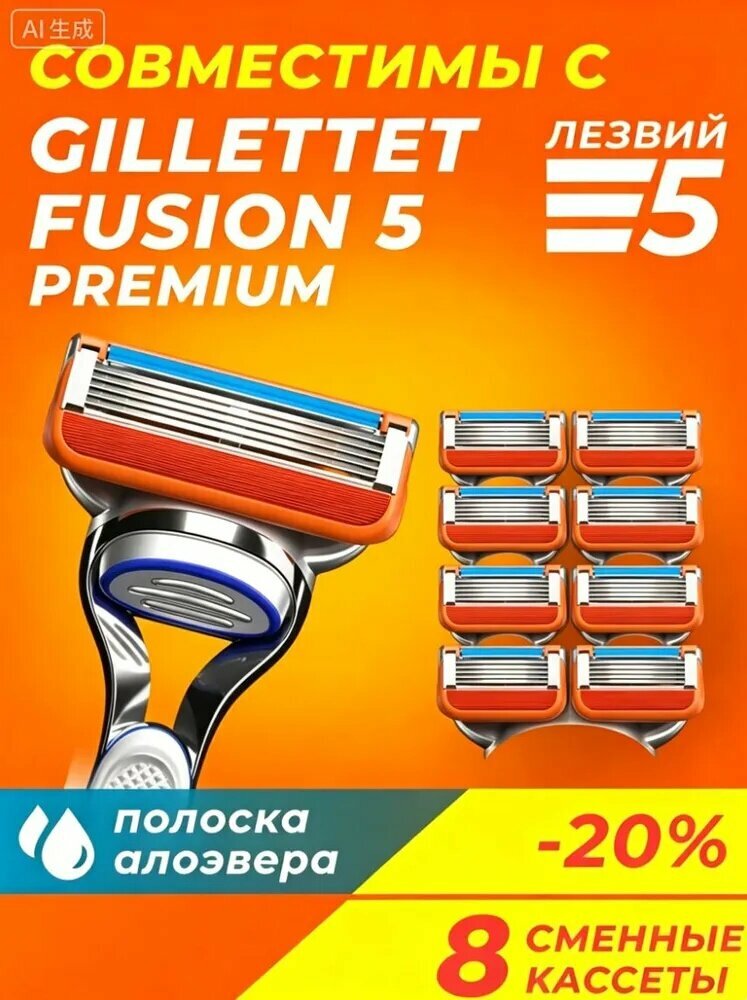 Кассеты для бритья 8 шт