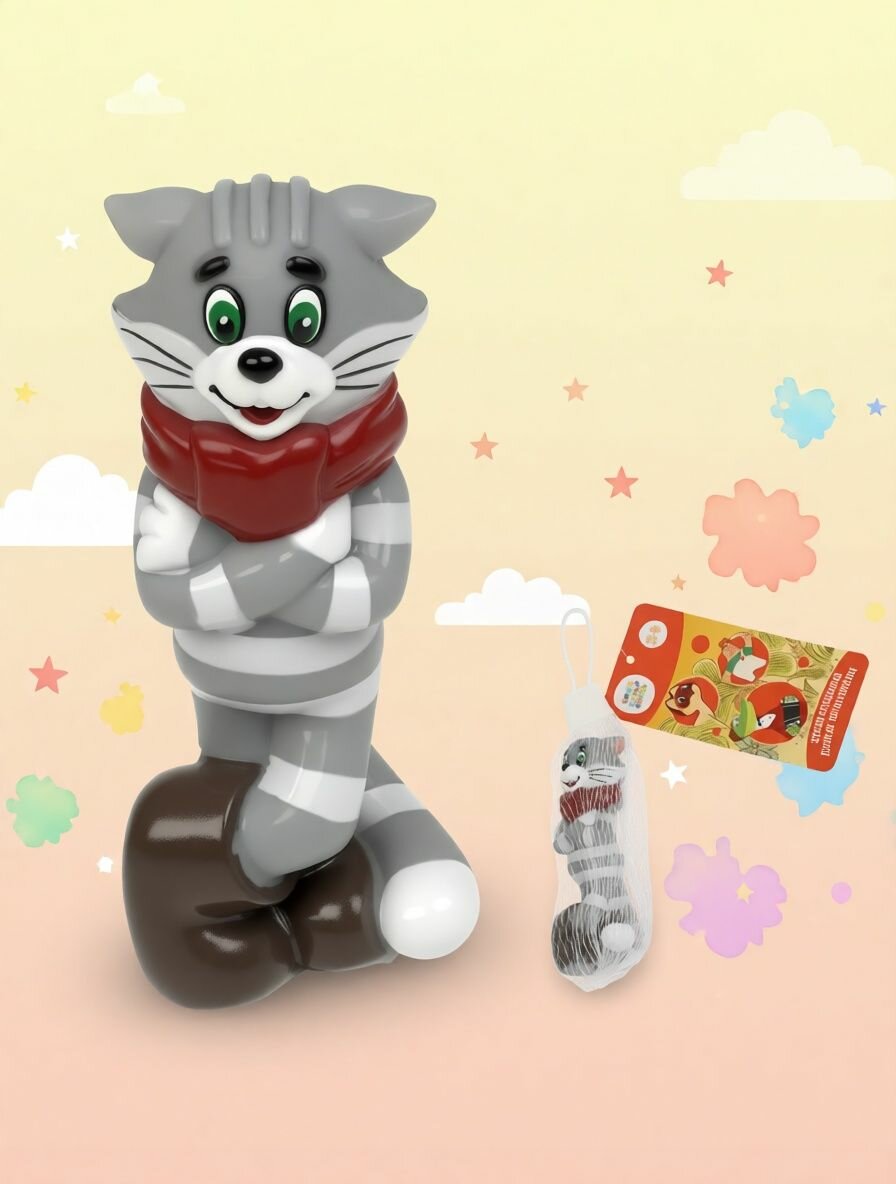 Игрушка для купания ванны - "Кот Матроскин"из ПВХ, развивающая