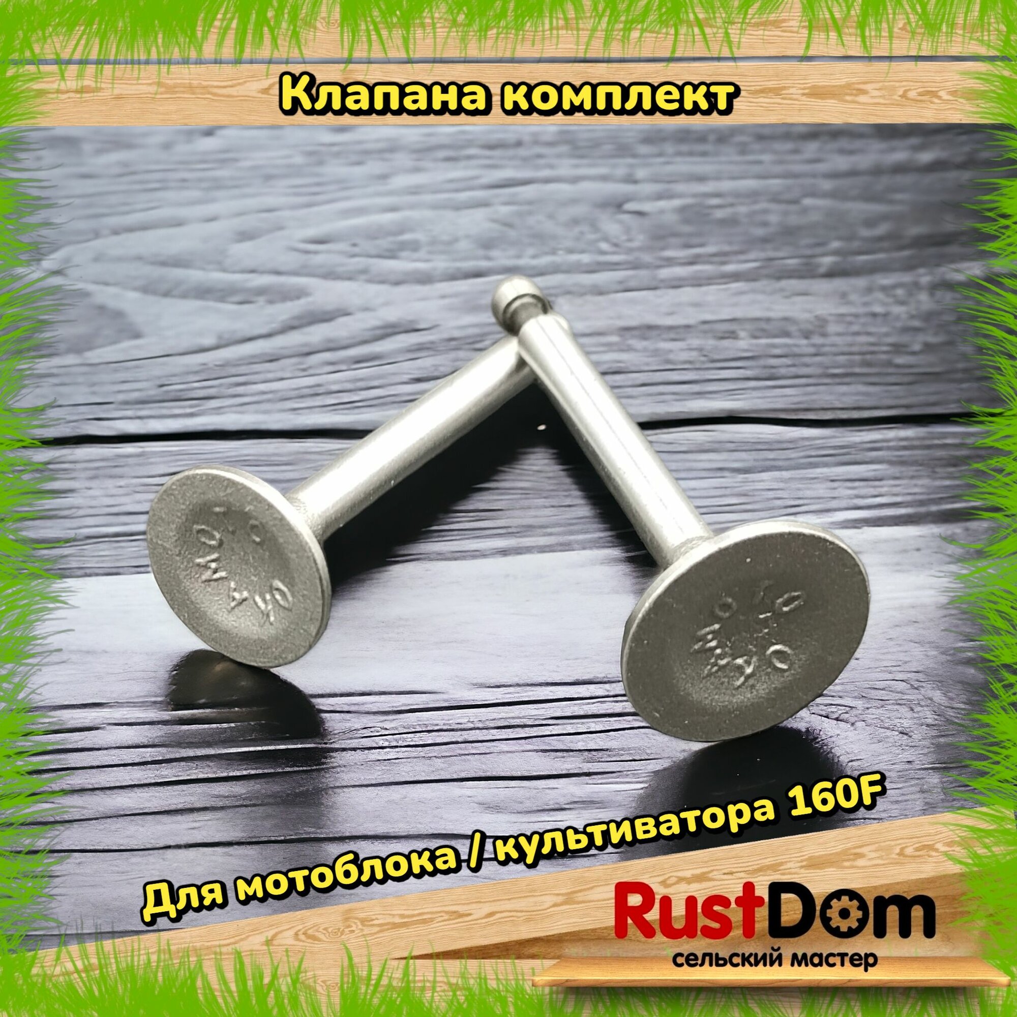 Комплект клапанов для мотоблока / культиватора / снегоуборщика с двигателем 160F