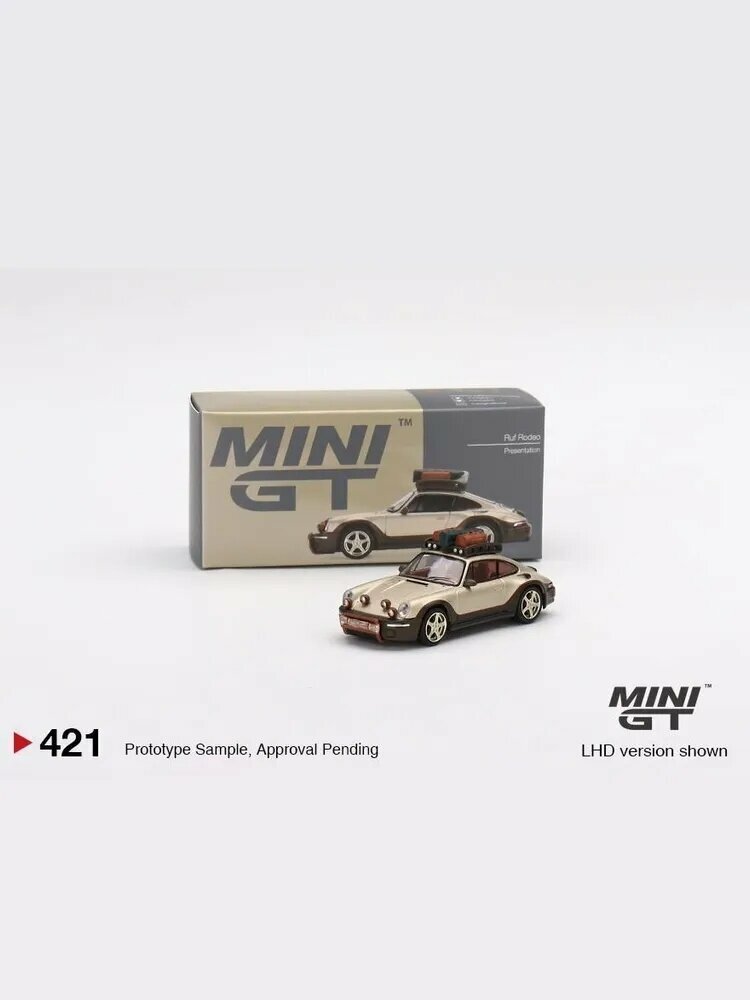 Машинка TSM MINI GT 1/64 #421 Porsche Ruf Rodeo Presentation Die-cast Alloy Car Model Collection Toy Gift