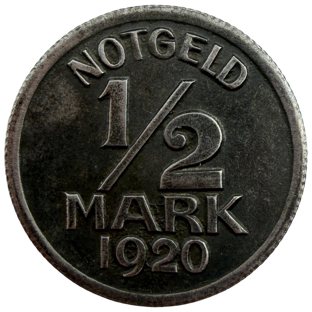 Германия, Веймарская республика, Варендорф 1/2 марки 1920 г.