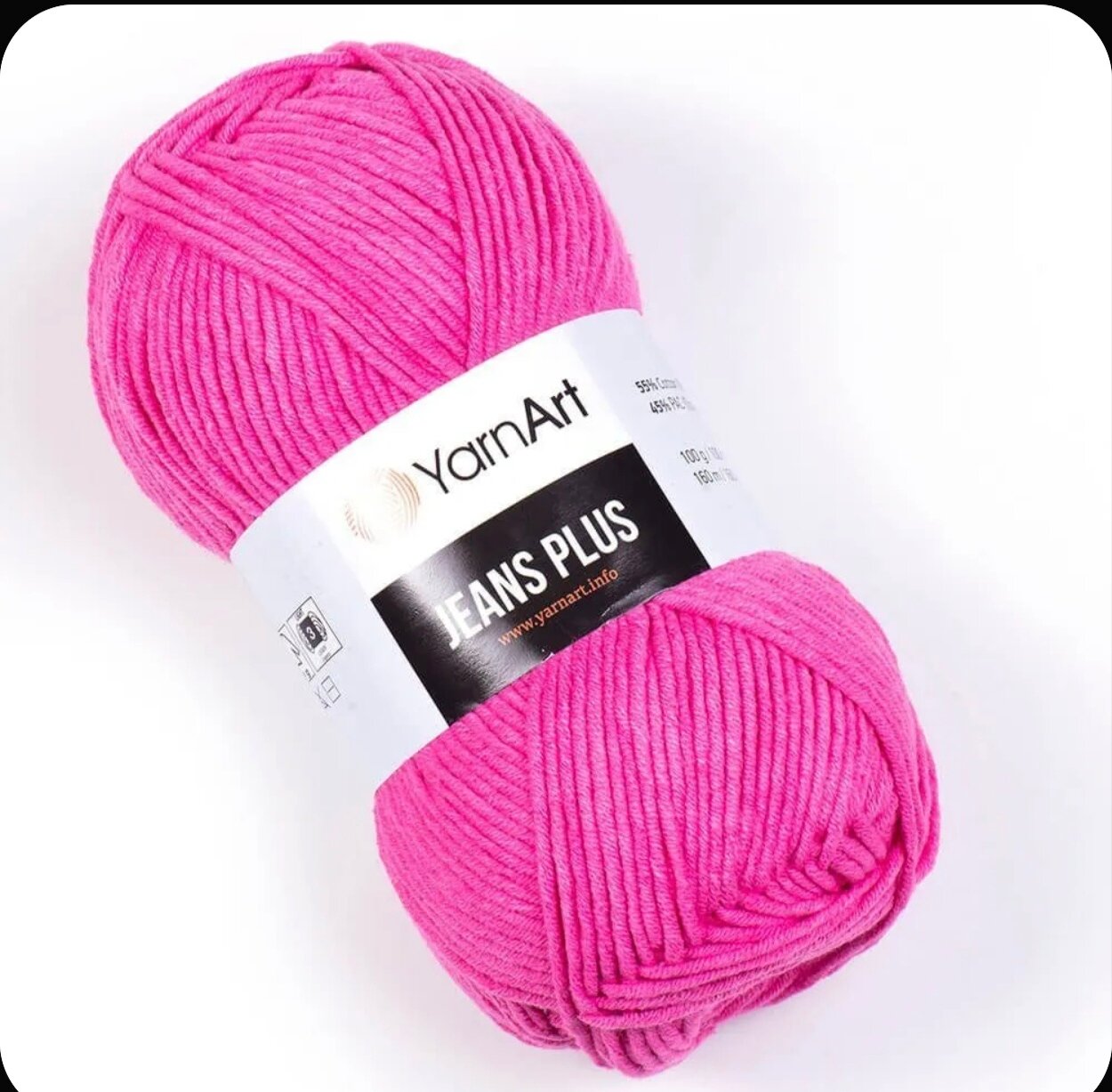 Пряжа yarn art jeans plus color 42,100гр-160м,55%-хлопок,45%-полиакрил,6мотков