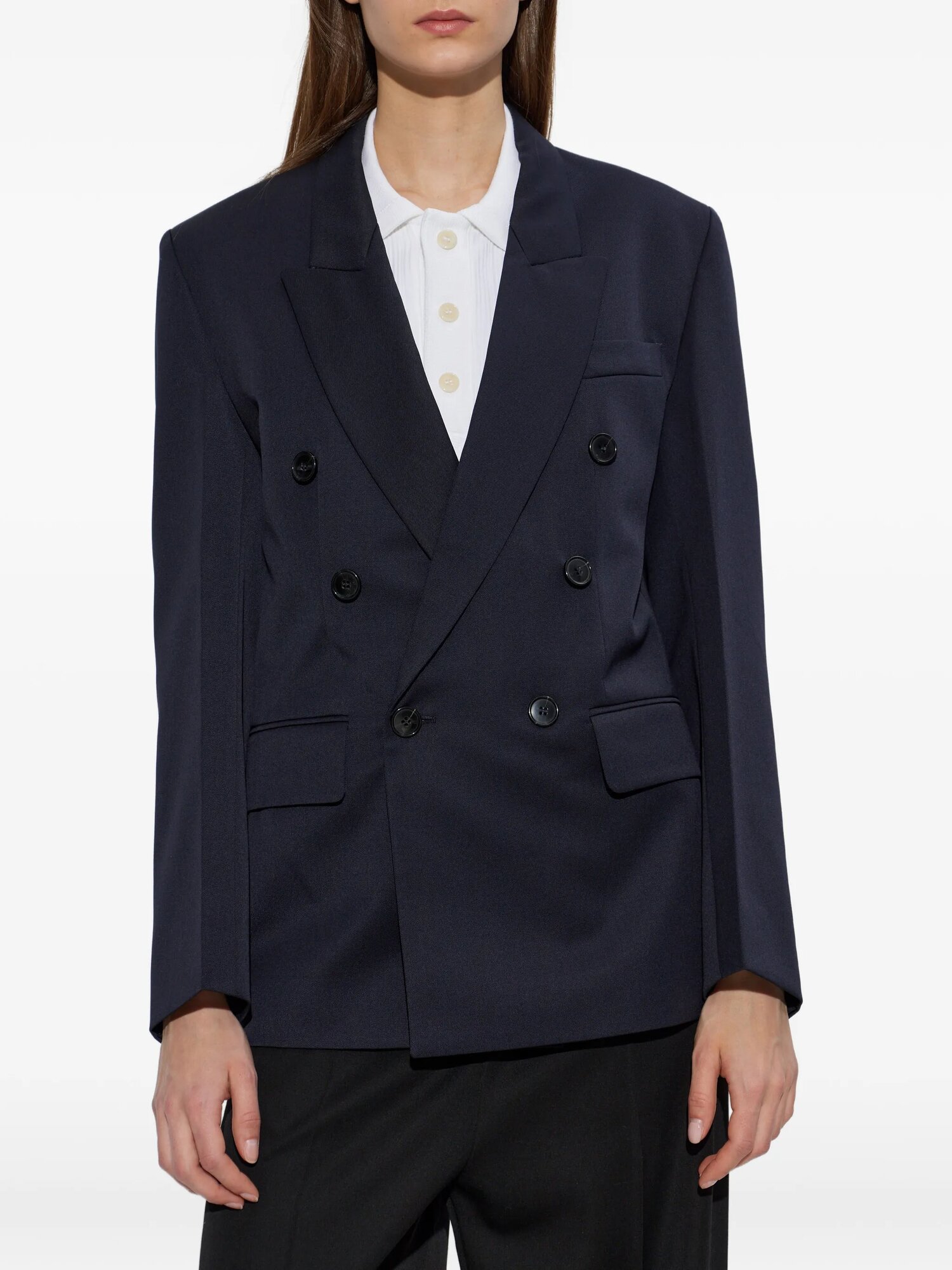 Пиджак Victoria Beckham Tailored double-breasted blazer, размер 6 — фото 1