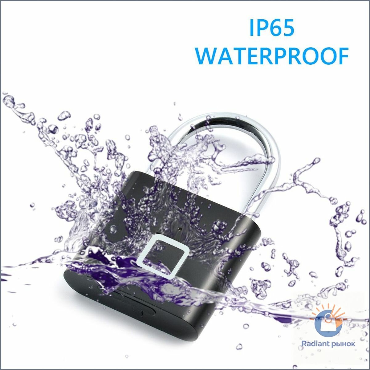 Умный замок O11 с отпечатком пальца, IP65, цинковый сплав, аккумулятор
