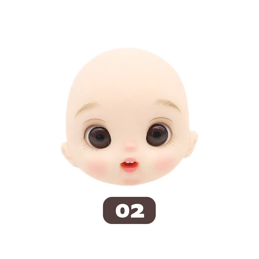 Кукольная голова OB11 ПВХ, цвет 2