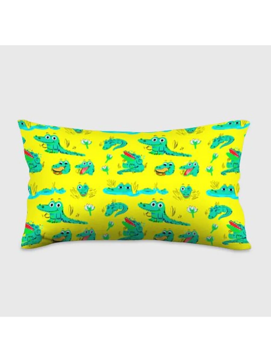 Green crocodiles Подушка