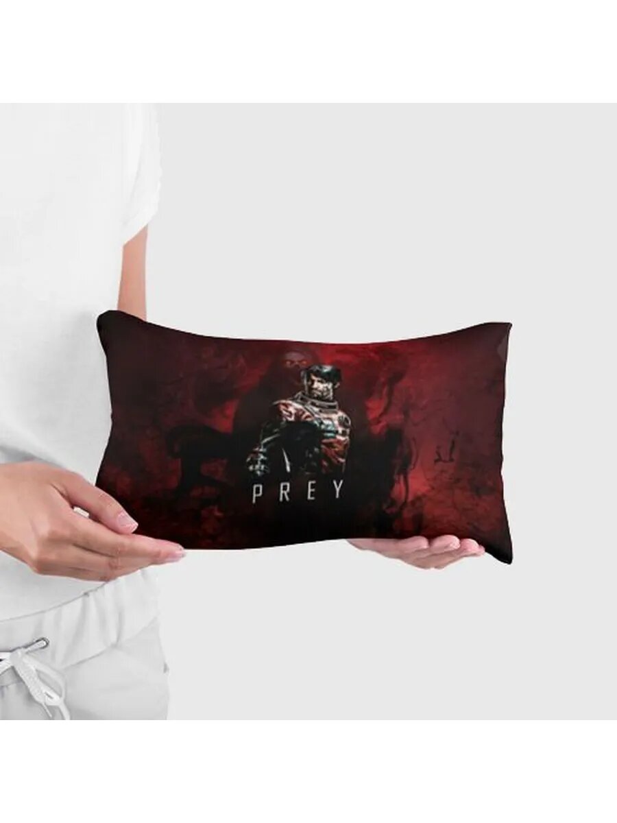 Prey dark red Подушка — фото 1