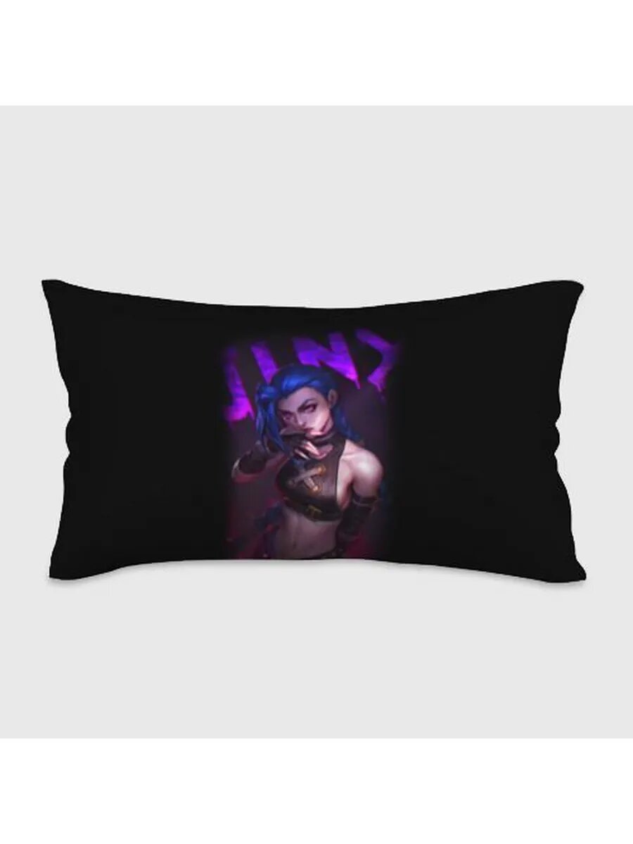 Jinx Arcane надпись league of Legends Подушка