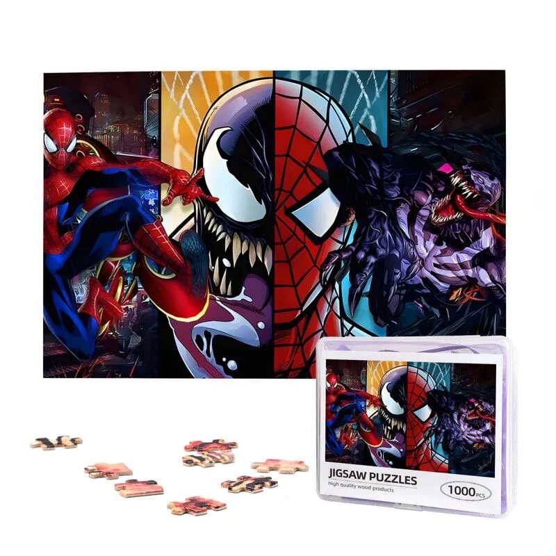 Spider-Man Деревянный пазл Марвел Деревянные пазлы Человек-паук Marvel