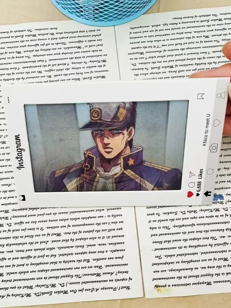 Удивительные приключения JOJO Пустая полоса Саттаро Креативная 3D карточка
