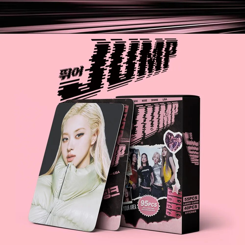 VOFIRROB 95 LOMO-карточек BLAKCPINK с альбомом JUMP, синглом 2025 года, постер для K-POP, мини-наклейка, поздравительная открытка
