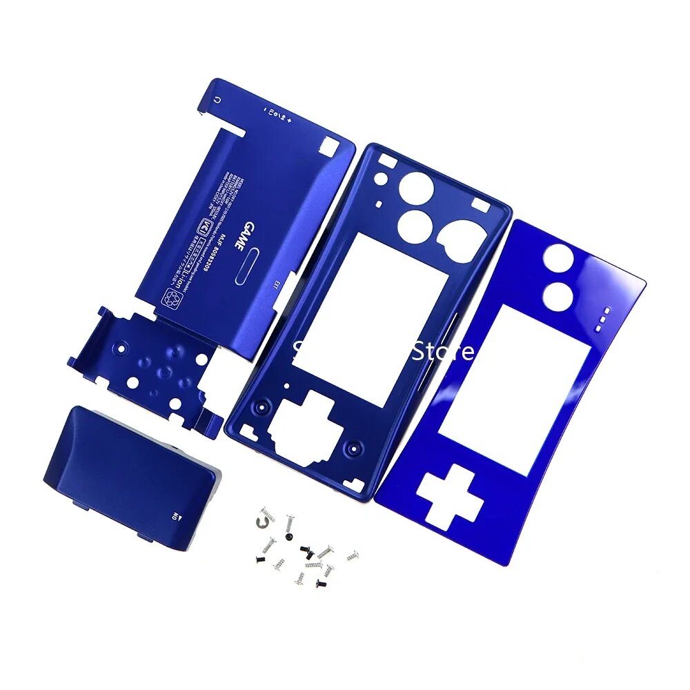 Металлический корпус для Nintendo Game Boy Micro, Синий