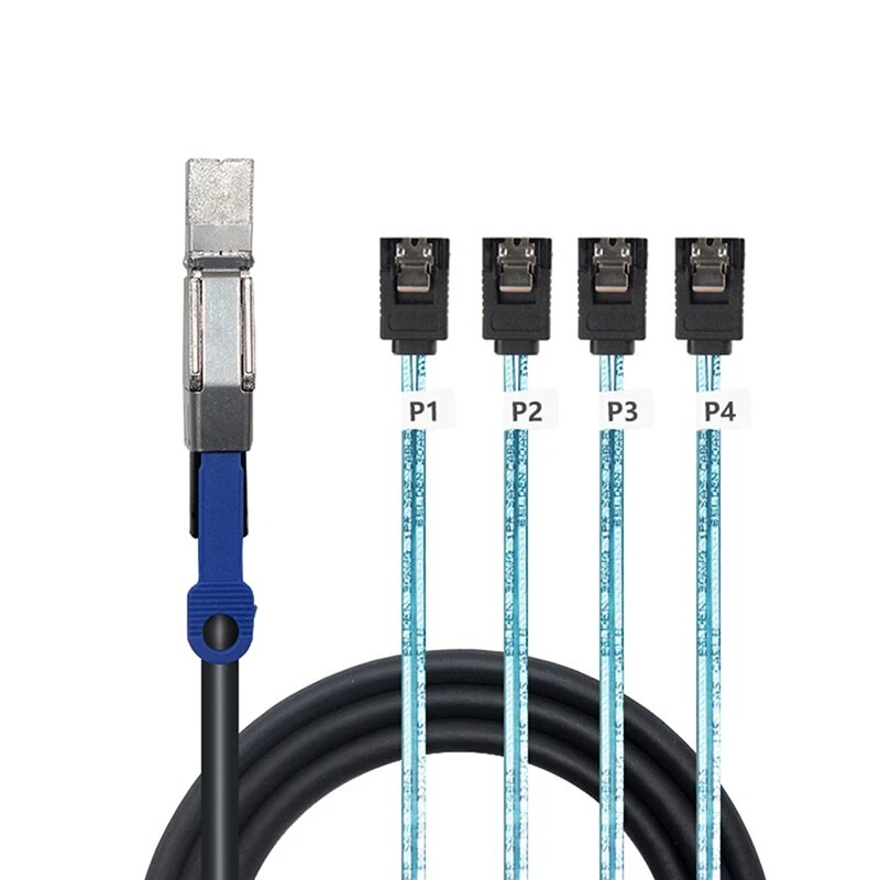 XT-XINTE кабель SAS SFF-8644 4 порта SATA 0.5m